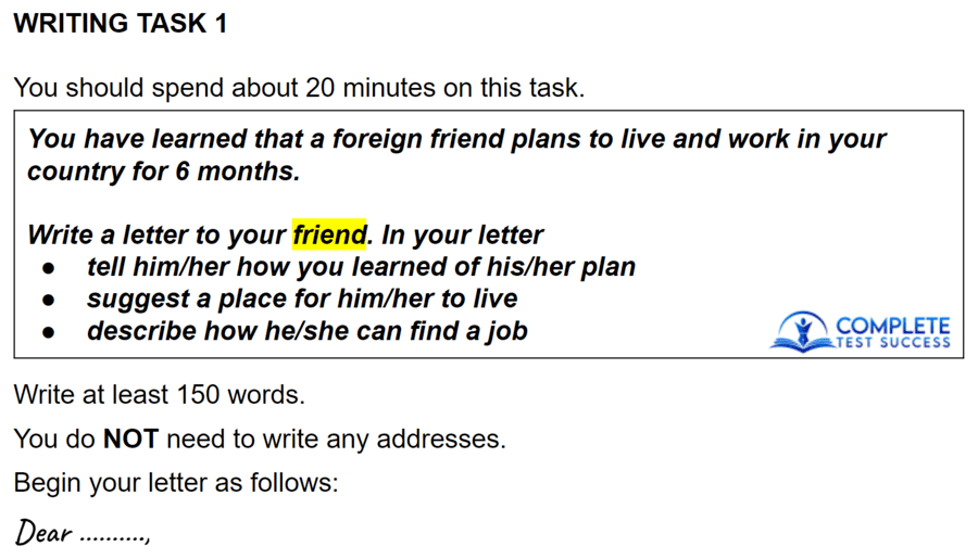 IELTS Letter Writing Formal Informal Tone Complete Test Success