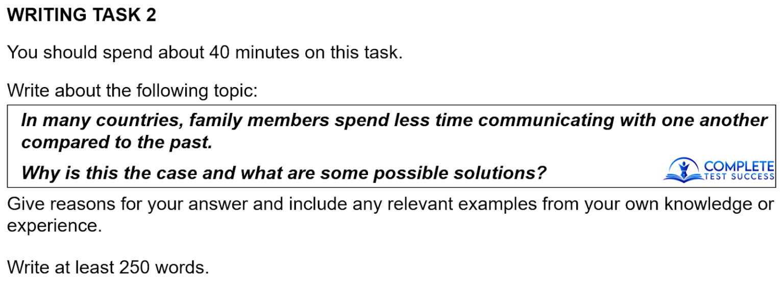 IELTS Writing Task 2 Sample Questions & Band 9 Answers - Complete Test ...