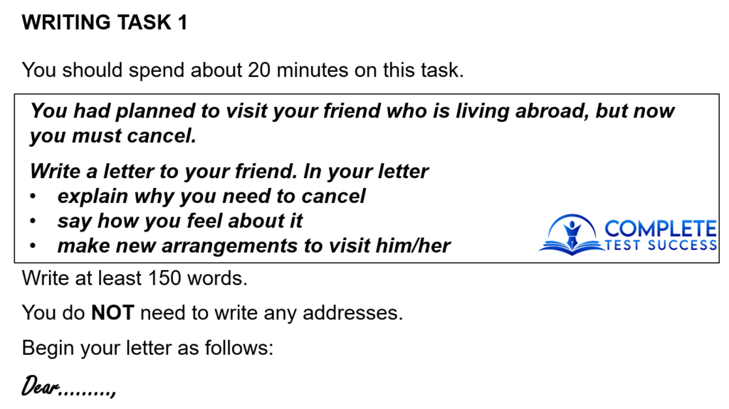 General IELTS Task 1 Letter Samples - Complete Test Success